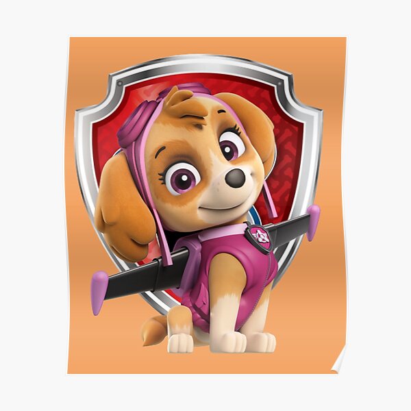 "Paw Patrol Skye" Poster for Sale by samanguru | Redbubble
