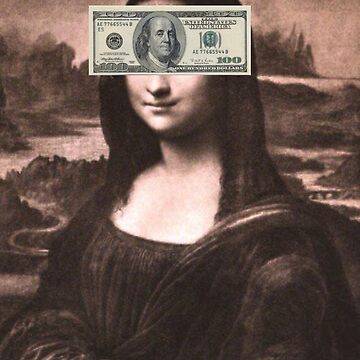 "Mona Lisa Money" Sticker for Sale by MUZA9 | Redbubble