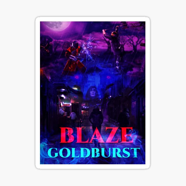 "Blaze Goldburst Fantasy Book Mystery Knight Fight, Halloween" Sticker for Sale by ...