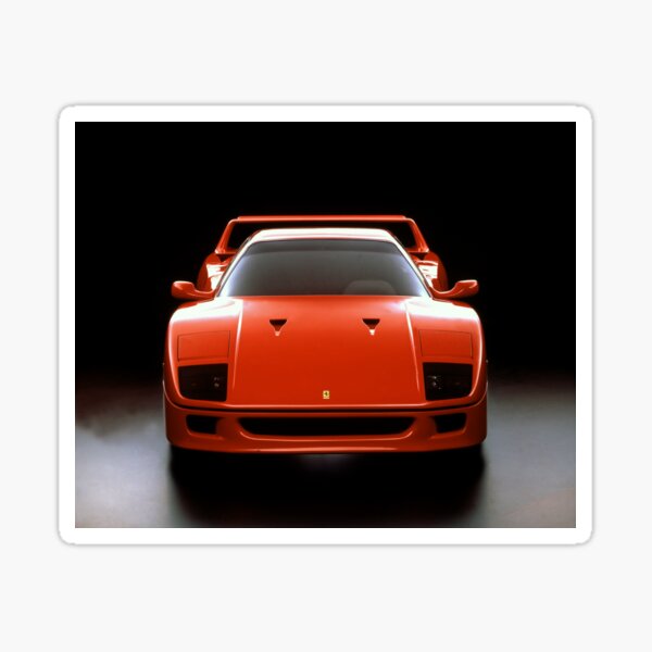 "1987 FERRARI F40 PROTOTYPE" Sticker for Sale by TTshopart | Redbubble