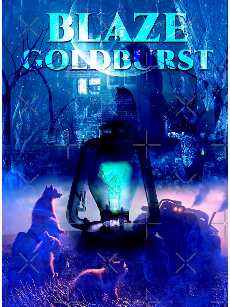 "Blaze Goldburst Fantasy Book, Lamp, Bear, Cat, Halloween" Sticker for Sale by blazegoldburst ...