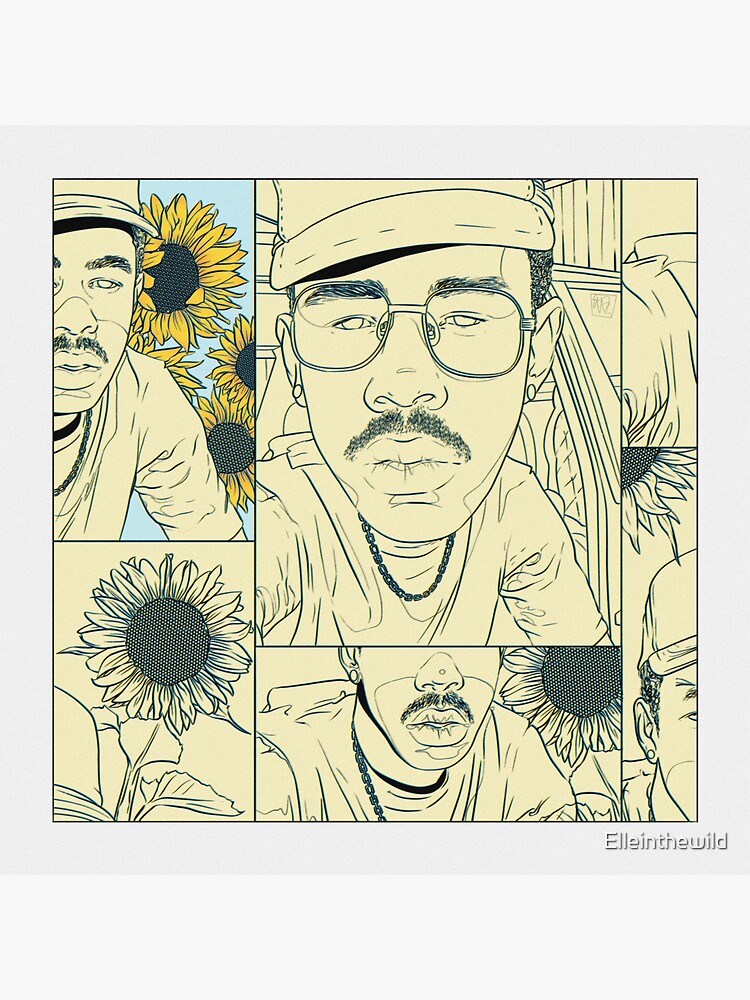 "tyler the creator sunflowers" Sticker for Sale by Elleinthewild ...