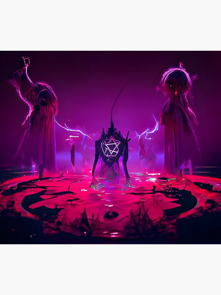 "Devil coming thru the portal" Poster for Sale by digitalartpro | Redbubble