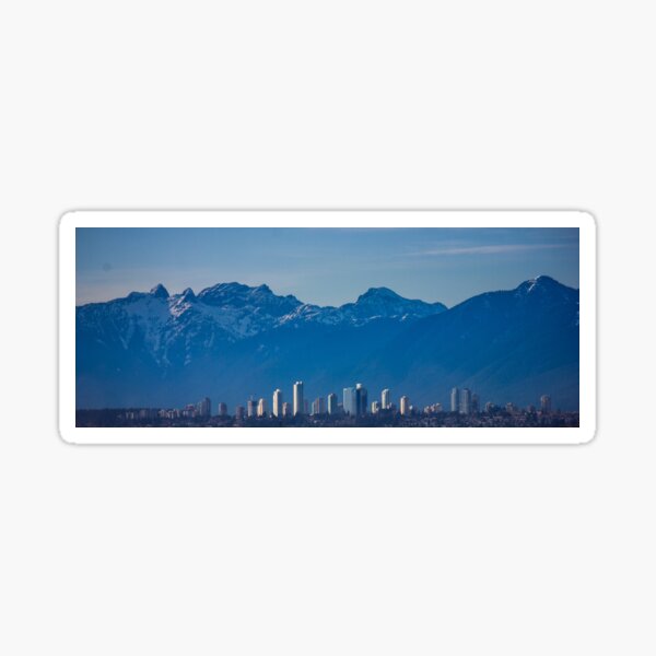 "Vancouver Skyline" Sticker for Sale by enzodimichele | Redbubble