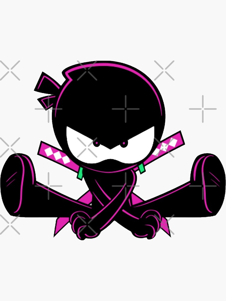 "Ninja Kidz Tv pink" Sticker for Sale by kammores | Redbubble