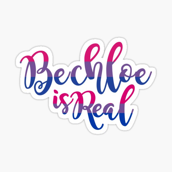 "BechloeIsReal BI" Sticker for Sale by bechloe-beat | Redbubble