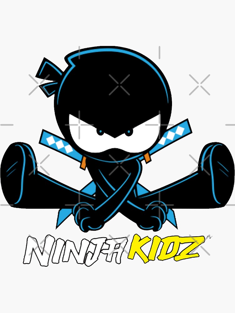 "Ninja Kidz Tv Blue" Sticker by kammores | Redbubble