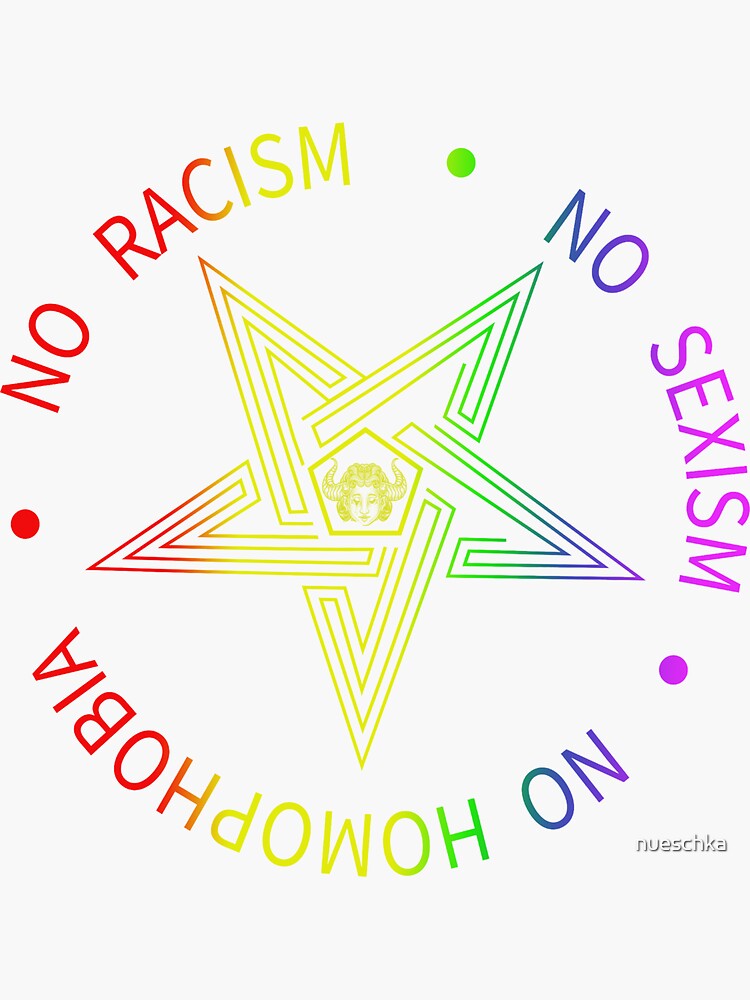 "Baphomet Pentagram Symbol Satanas - No Racism, No sexism, No ...