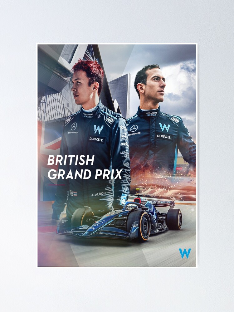"Poster F1 Williams British GP 2022" Poster for Sale by Akinari | Redbubble