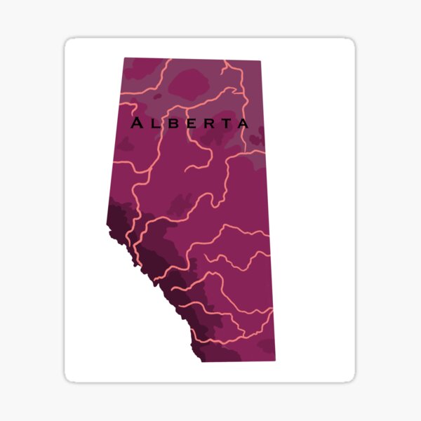 "Alberta " Sticker for Sale by matteaogilvie | Redbubble