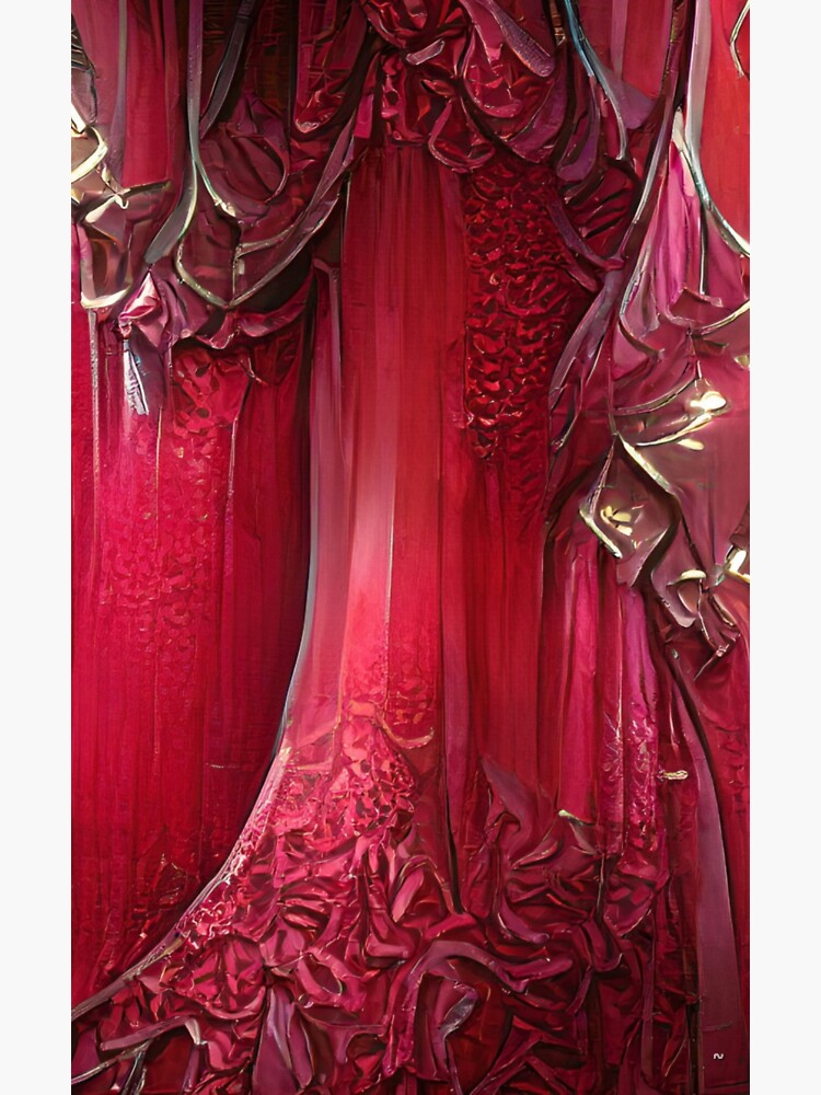 "The Red Curtain" Sticker for Sale by AstraLowelle | Redbubble