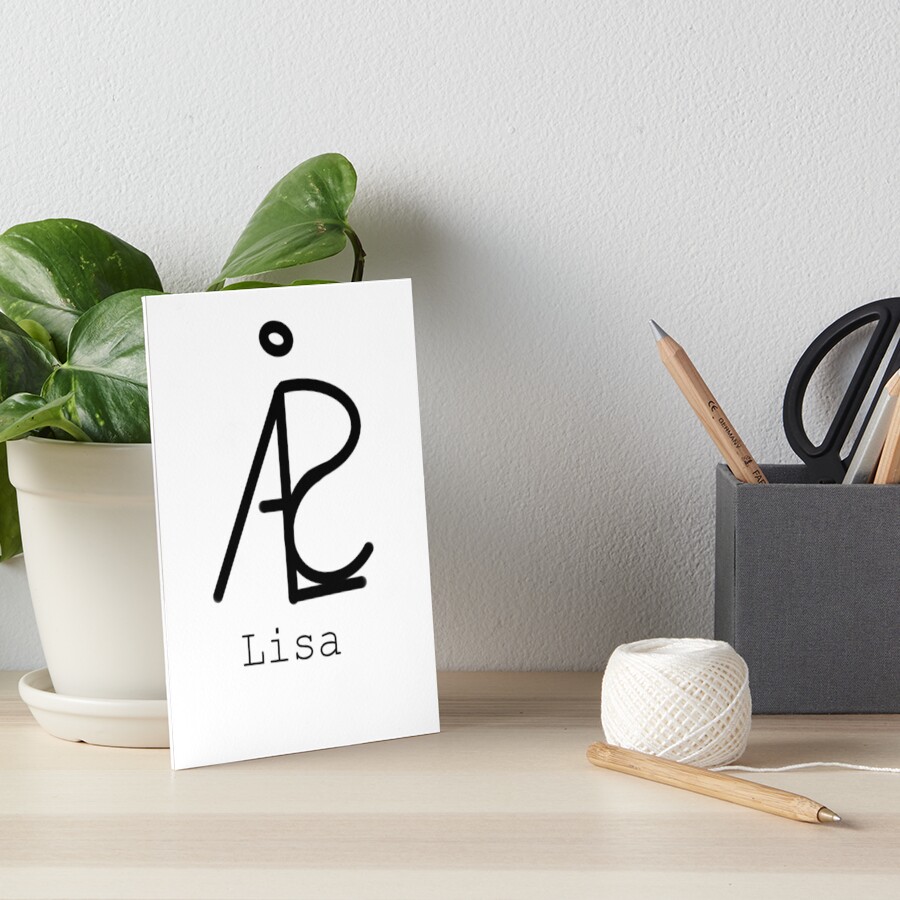 "Name Lisa logo" Art Board Print for Sale by Dream4shirts | Redbubble