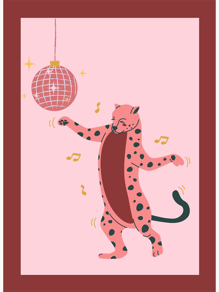 "Leaping Leopard- Dancing Leopard" Sticker for Sale by Signer-De ...