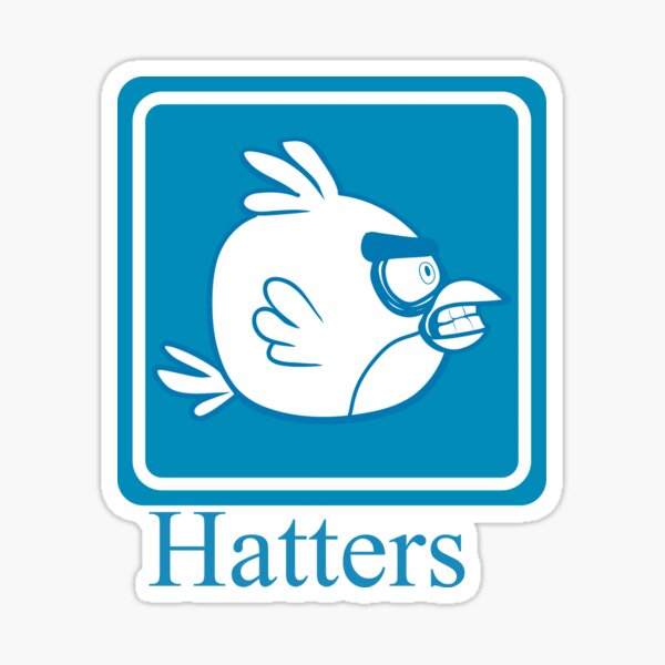 "haters" Sticker for Sale by sambuko | Redbubble