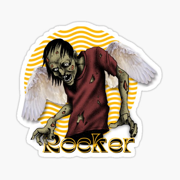 "Zombie Rocker" Sticker for Sale by AVTRVOATS | Redbubble
