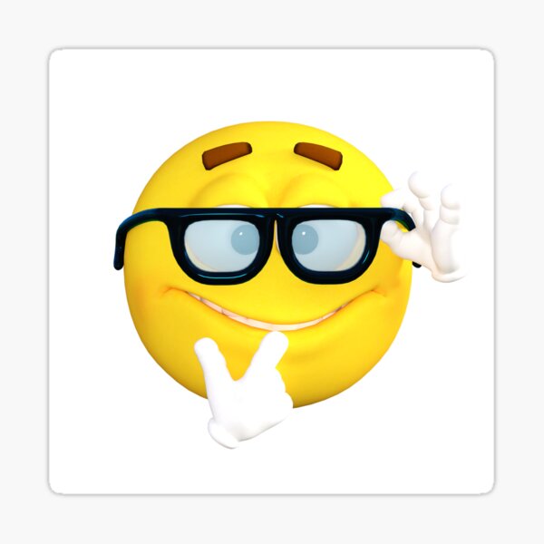 "Sunny Emoji" Sticker for Sale by juanpm55 | Redbubble