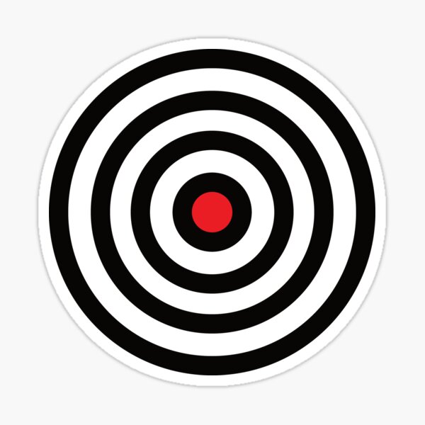 "Target" Sticker for Sale by cristi-scg | Redbubble