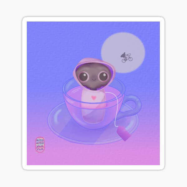 "E Tea" Sticker for Sale by Misomisoyumyum | Redbubble