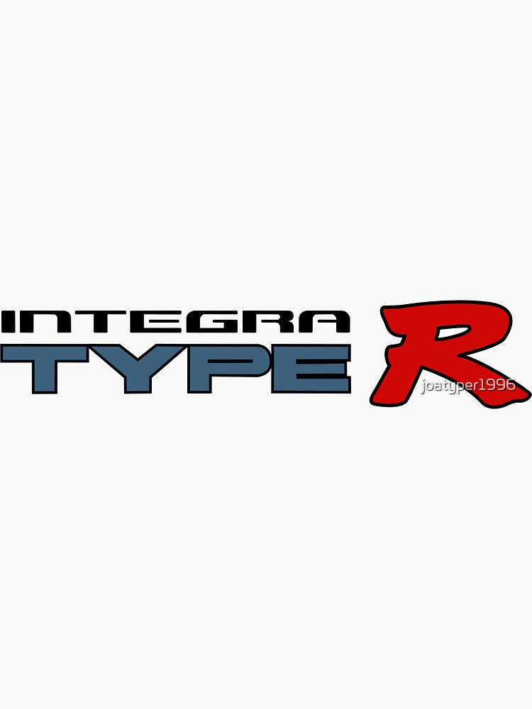 "Logo Integra TypeR" Sticker for Sale by joatyper1996 | Redbubble
