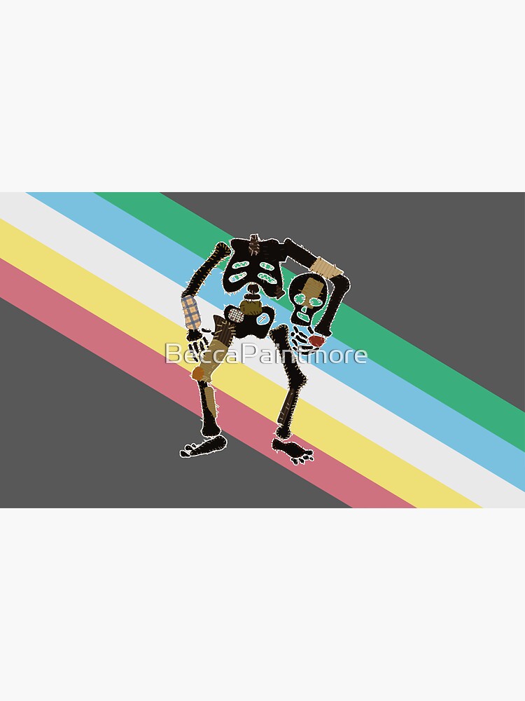 "Disability Pride - Decapitated Skeleton Flag" Sticker for Sale by ...