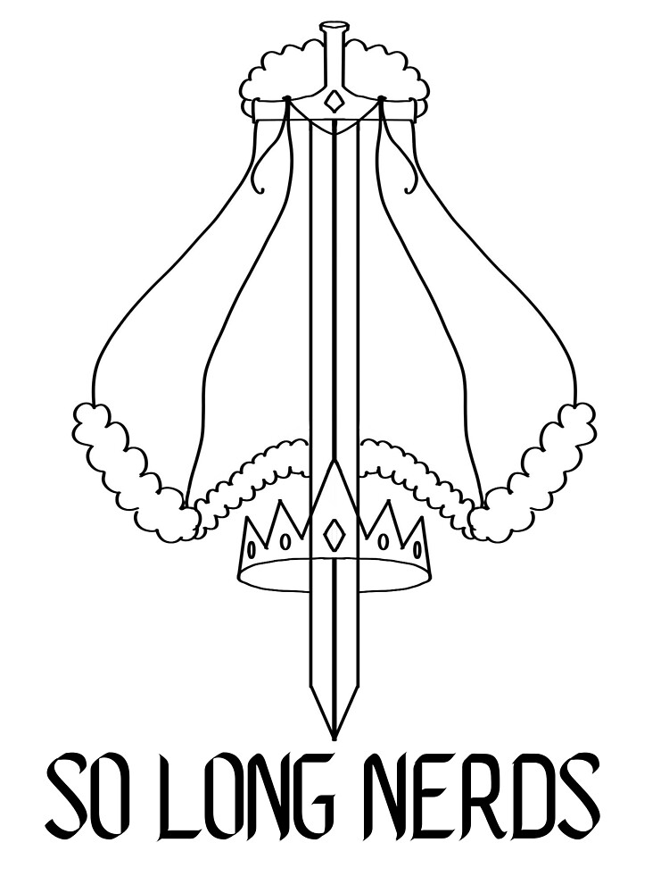 ""so long nerds" - Tehcnoblade" Sticker for Sale by BitterSweetShop ...