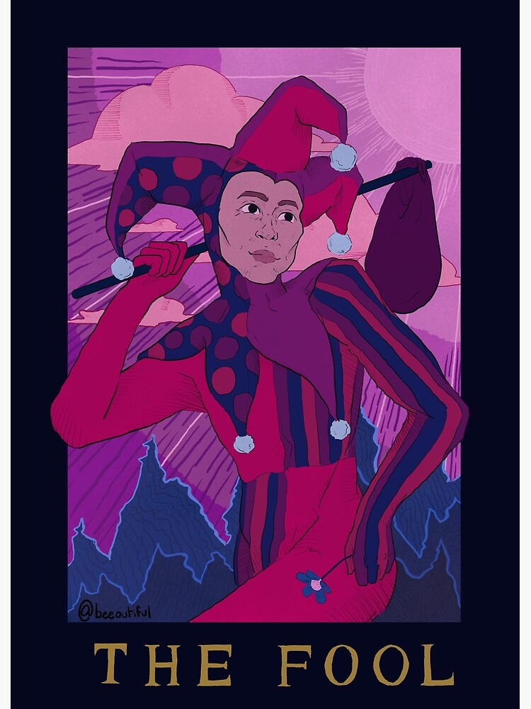 "Pride Tarot Cards- The Fool" Poster for Sale by beeoutifull | Redbubble