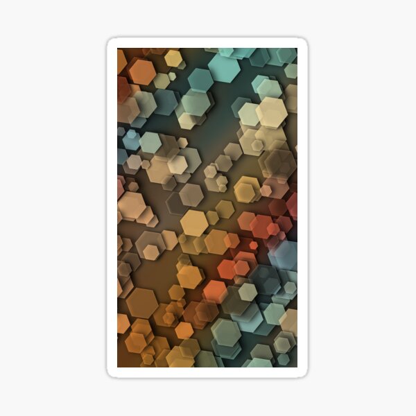 "Colored hexagons" Sticker for Sale by Beautypatterns | Redbubble