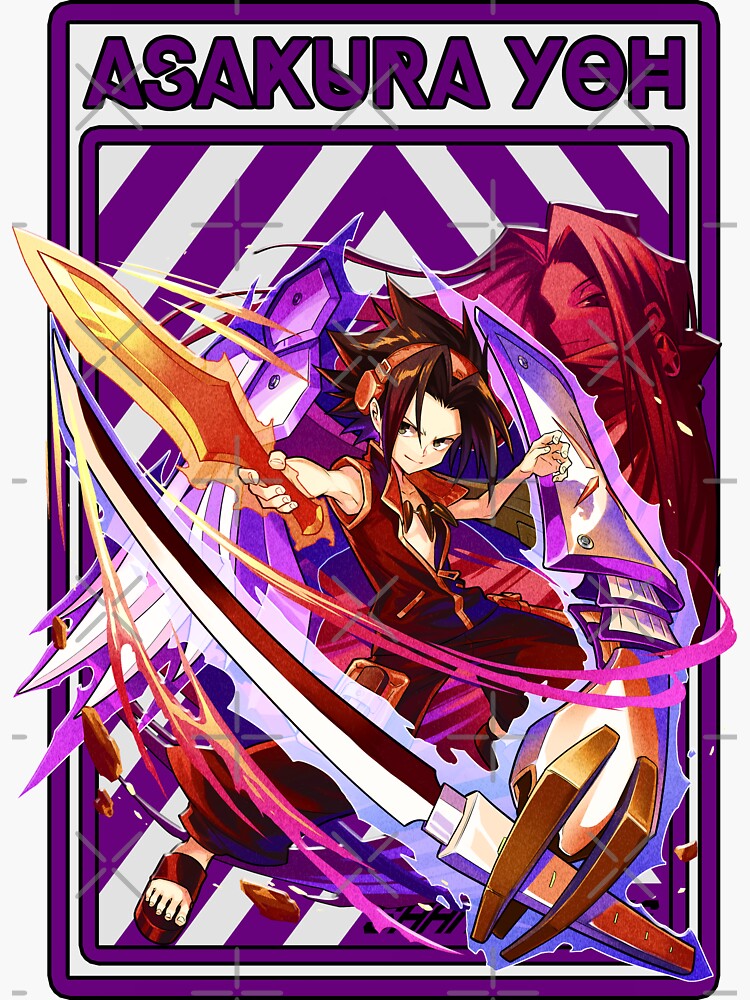 "SHAMAN KING - ASAKURA YOH" Sticker for Sale by UNCHMUNCH | Redbubble