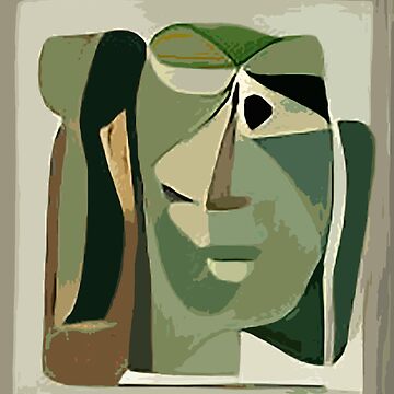 "Cool Simple Modern Art Master Abstract Portrait Neo Cubism" Art Board ...