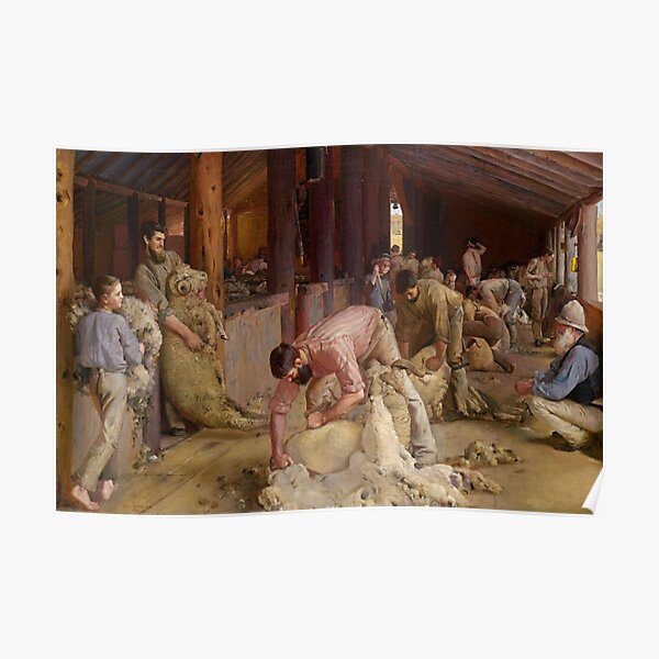 "Tom Roberts - Shearing the Rams (1890) oil on canvas. Fine ...