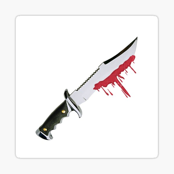 "Bloody Knife " Sticker for Sale by EnchanteDiamond | Redbubble