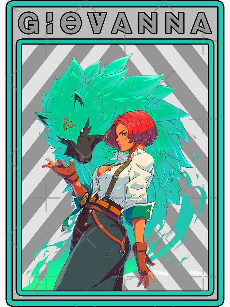 "GUILTY GEAR - GIOVANNA" Sticker for Sale by RECBLACK | Redbubble