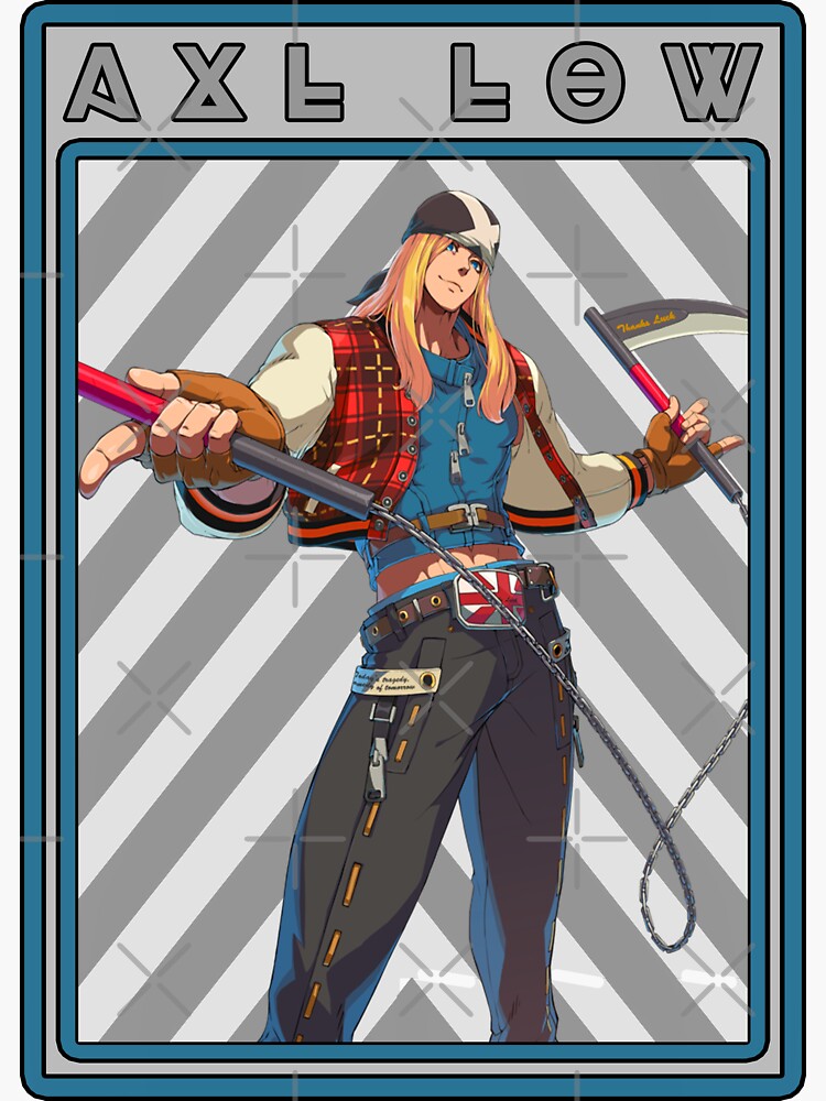 "GUILTY GEAR - AXL LOW" Sticker for Sale by RECBLACK | Redbubble