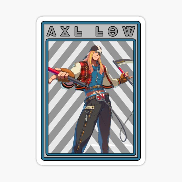 "GUILTY GEAR - AXL LOW" Sticker for Sale by RECBLACK | Redbubble