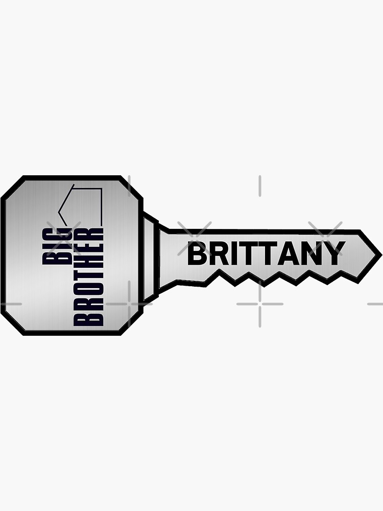 "Big Brother 24 Silver Brittany Key" Sticker for Sale by guac-anmol-e ...