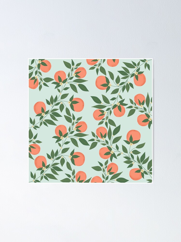 "Orange Vine" Poster for Sale by bambinapaper | Redbubble