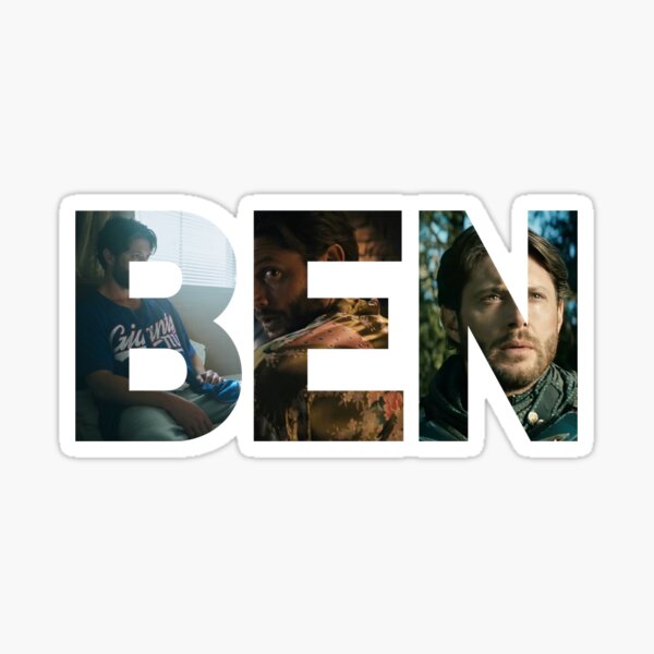 Ben” Jensen Ackles Photo Art" Sticker for Sale by phoenixfire2912 ...