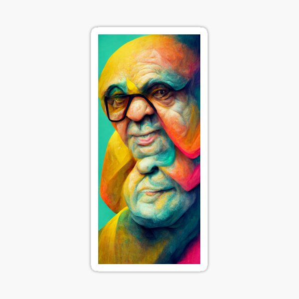 "Danny Devito Abstract" Sticker for Sale by flumen-art | Redbubble