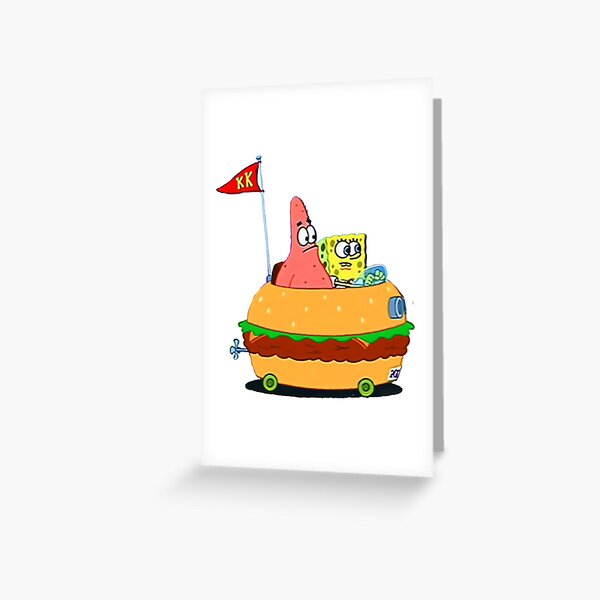 "SpongeBob Patrick Star VSCO Aesthetic Meme Sticker" Greeting Card for ...