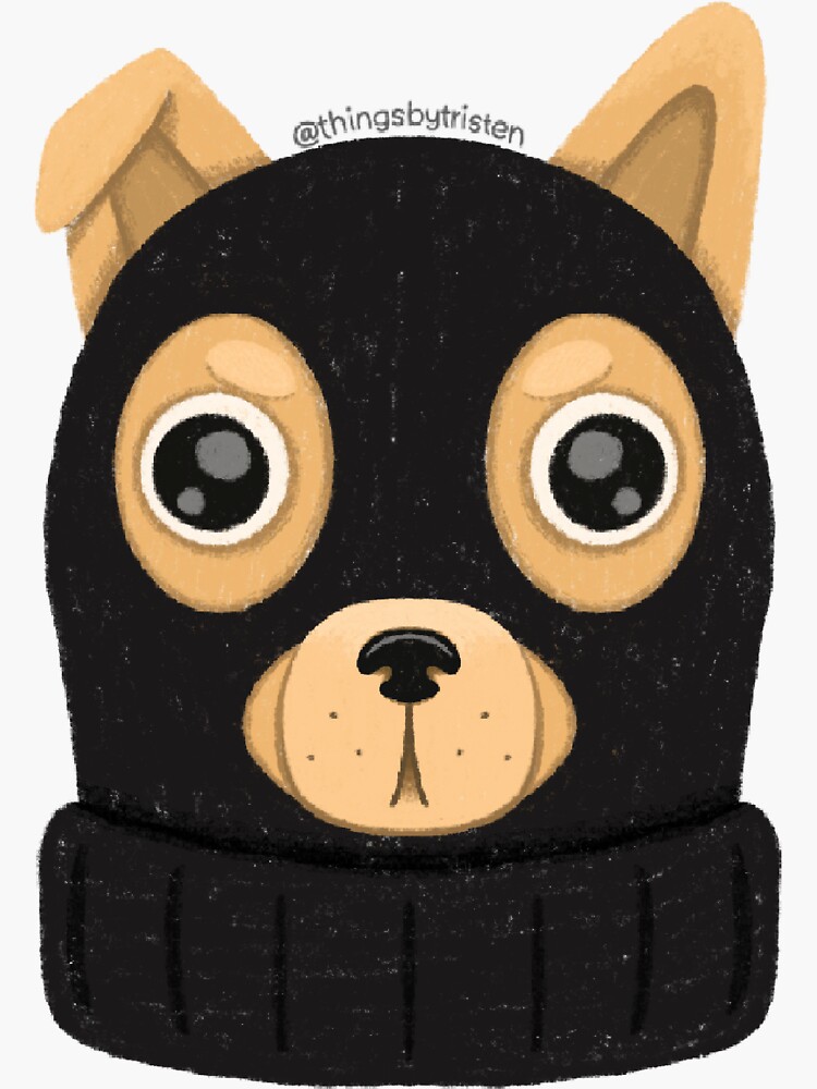 "Puppy Dog Robber" Sticker for Sale by thingsbytristen | Redbubble
