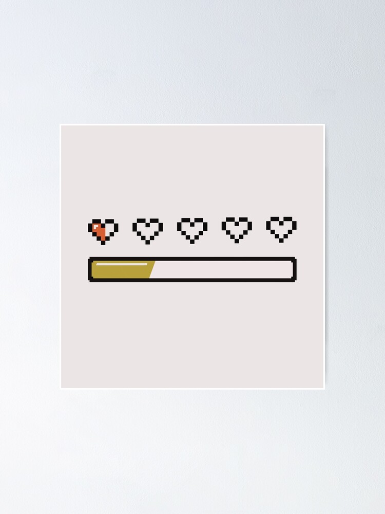 "Low Health Low Energy Bar" Poster for Sale by LittleLambsLore | Redbubble