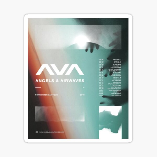 "Angels And Airwaves Rock Band" Sticker for Sale by RockfanStore ...