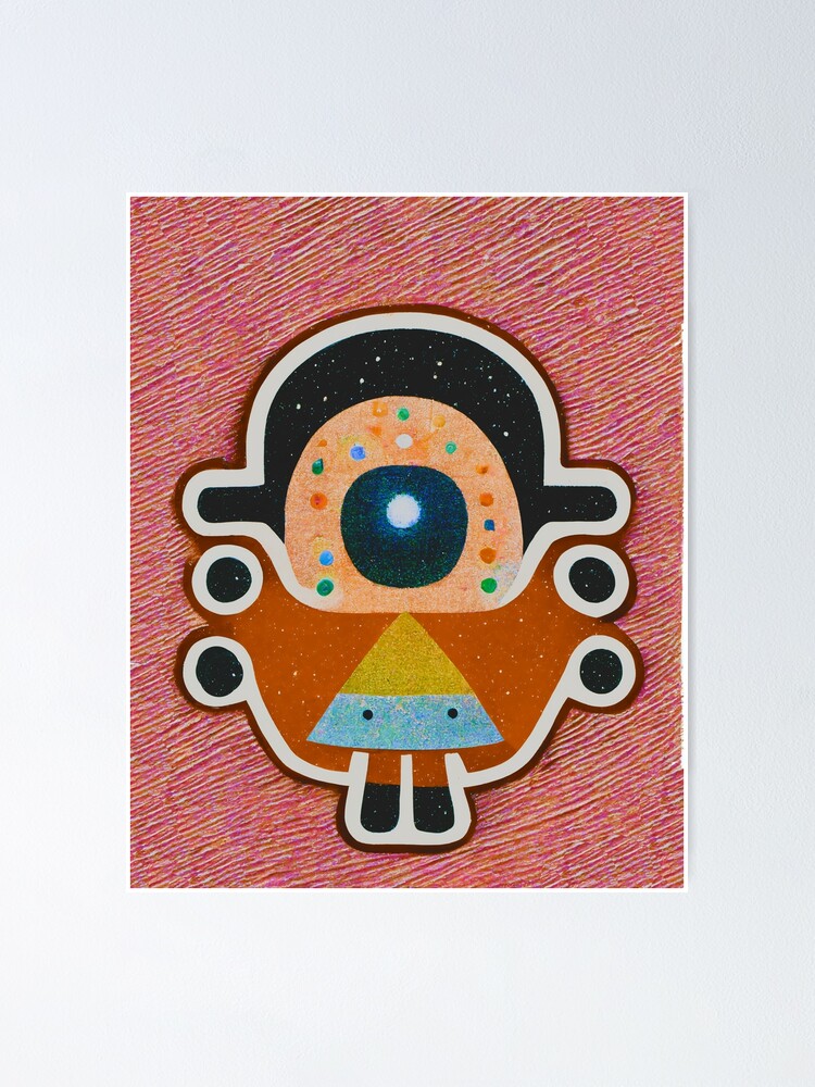 "Evil Robot scary, cute, Occult Retro Surrealism" Poster for Sale by ...