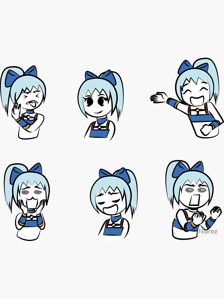 "Meru Sticker pack 1" Sticker for Sale by Nierez | Redbubble