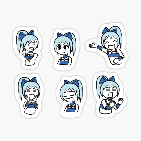 "Meru Sticker pack 1" Sticker for Sale by Nierez | Redbubble