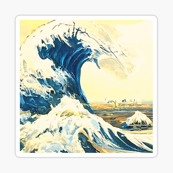 "Tidal Wave" Sticker for Sale by VeronicaAllison | Redbubble