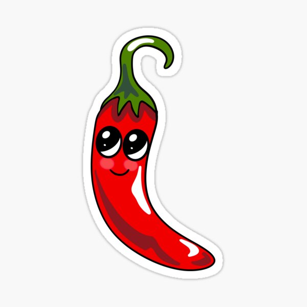 "Chili pepper" Sticker for Sale by Pragyaaa | Redbubble