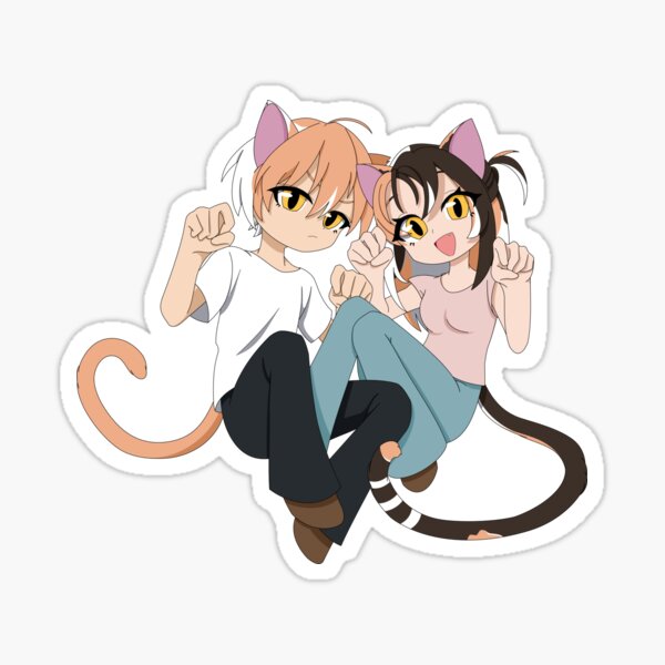 "Ember and Drake" Sticker for Sale by AppleAnne | Redbubble