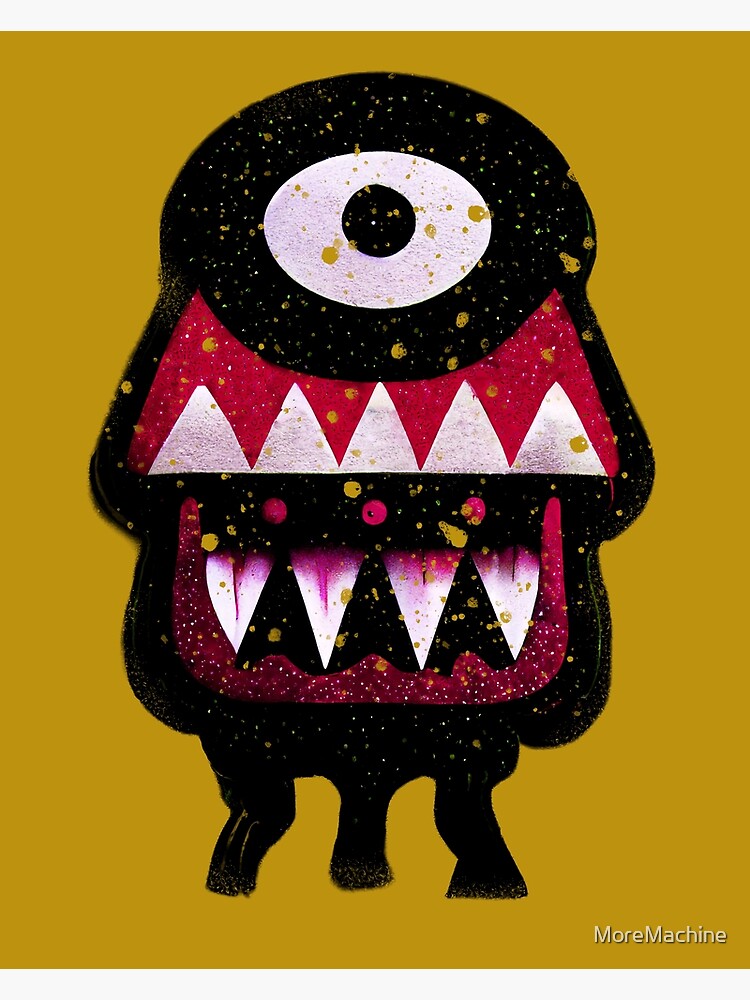 "Real Monster Bad, Creepy Cute, Occult Retro Surrealism" Art Print for ...