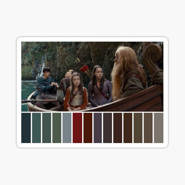 "Prince Caspian color palette" Sticker for Sale by Madie-RW | Redbubble